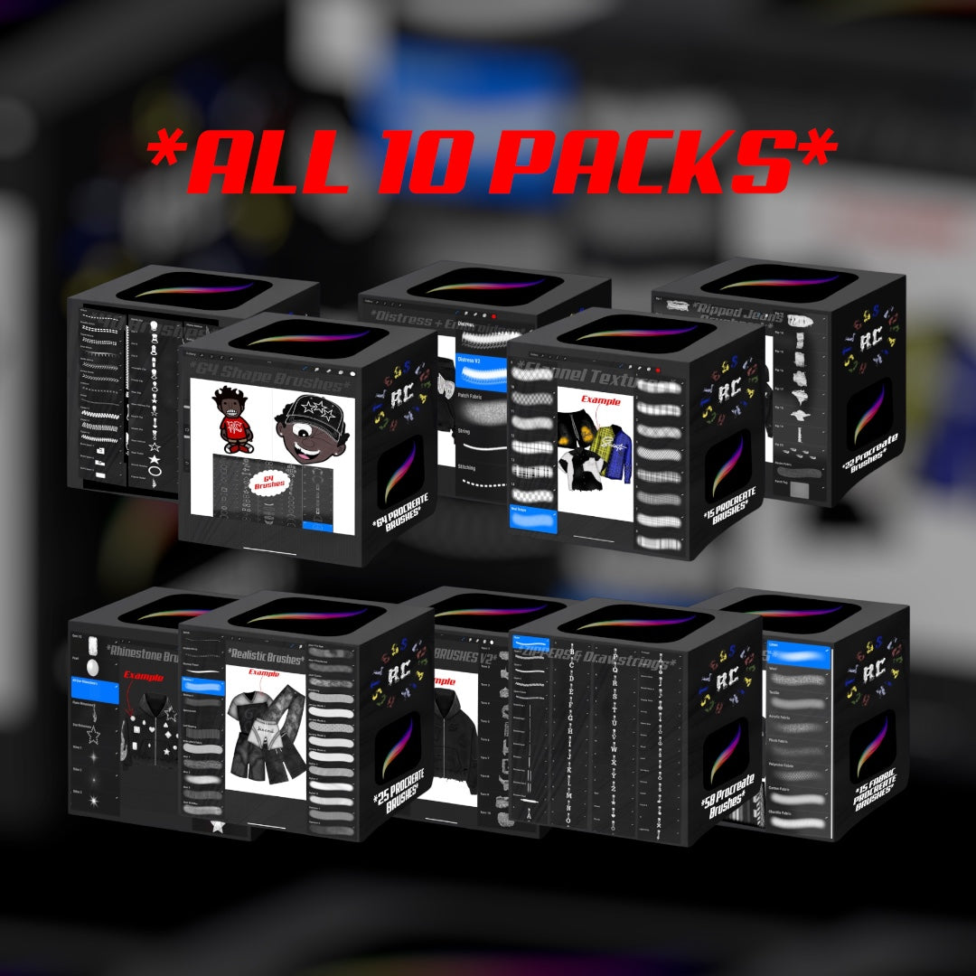 *ALL 10 PROCREATE BRUSH PACKS BUNDLE* – 𝕽𝖊𝖘𝖙𝖑𝖊𝖘𝖘 𝕮𝖔𝖋𝖋𝖎𝖓